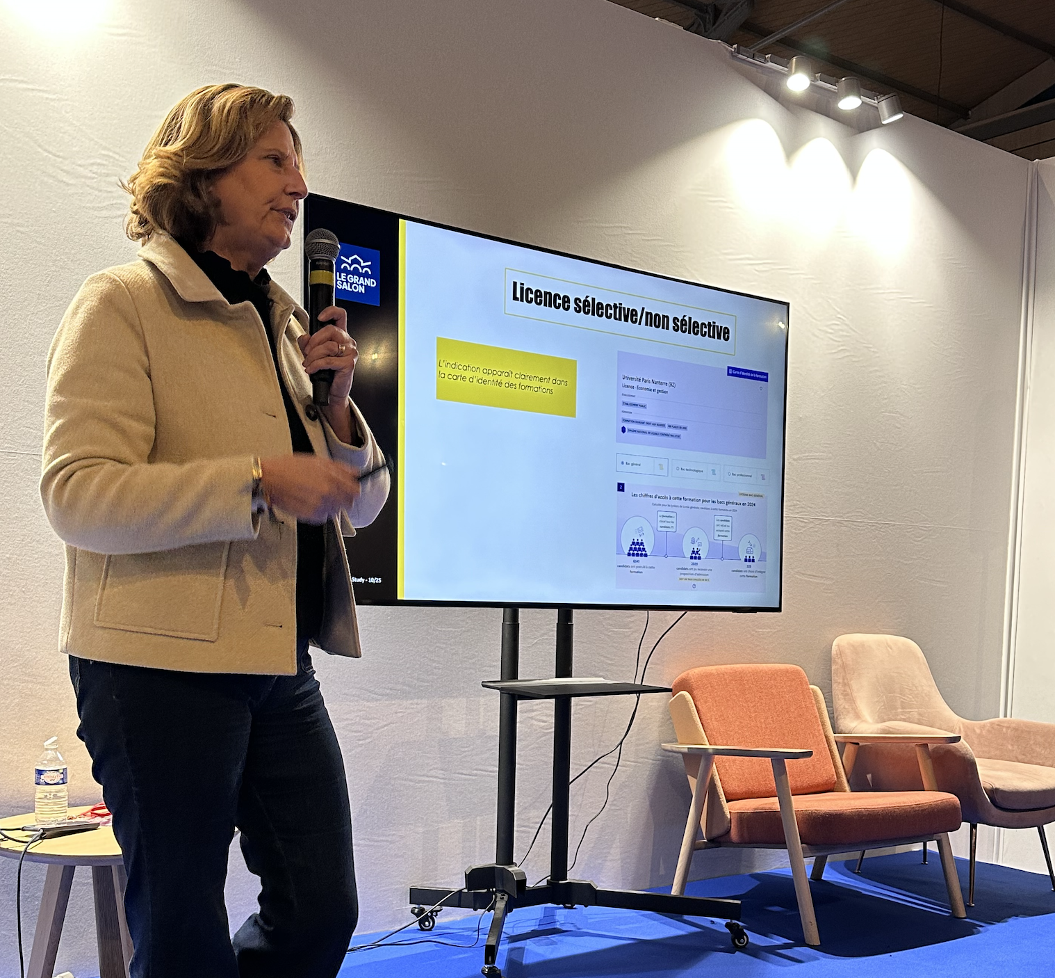 Conféfence Parcoursup par Delphine de Guillebon lors du Grand Salon ...